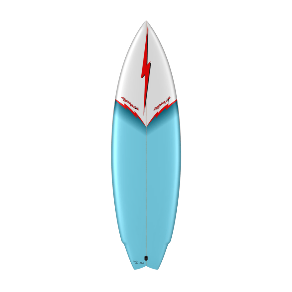 Surfboard Lightning Bolt Twin Fin (Blue) - Lightning Bolt USA
